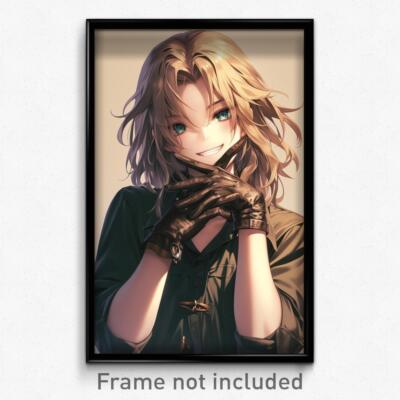 Anime Art Poster - Boy Feeling Satisfaction Wearing Zesty Single Glove ...