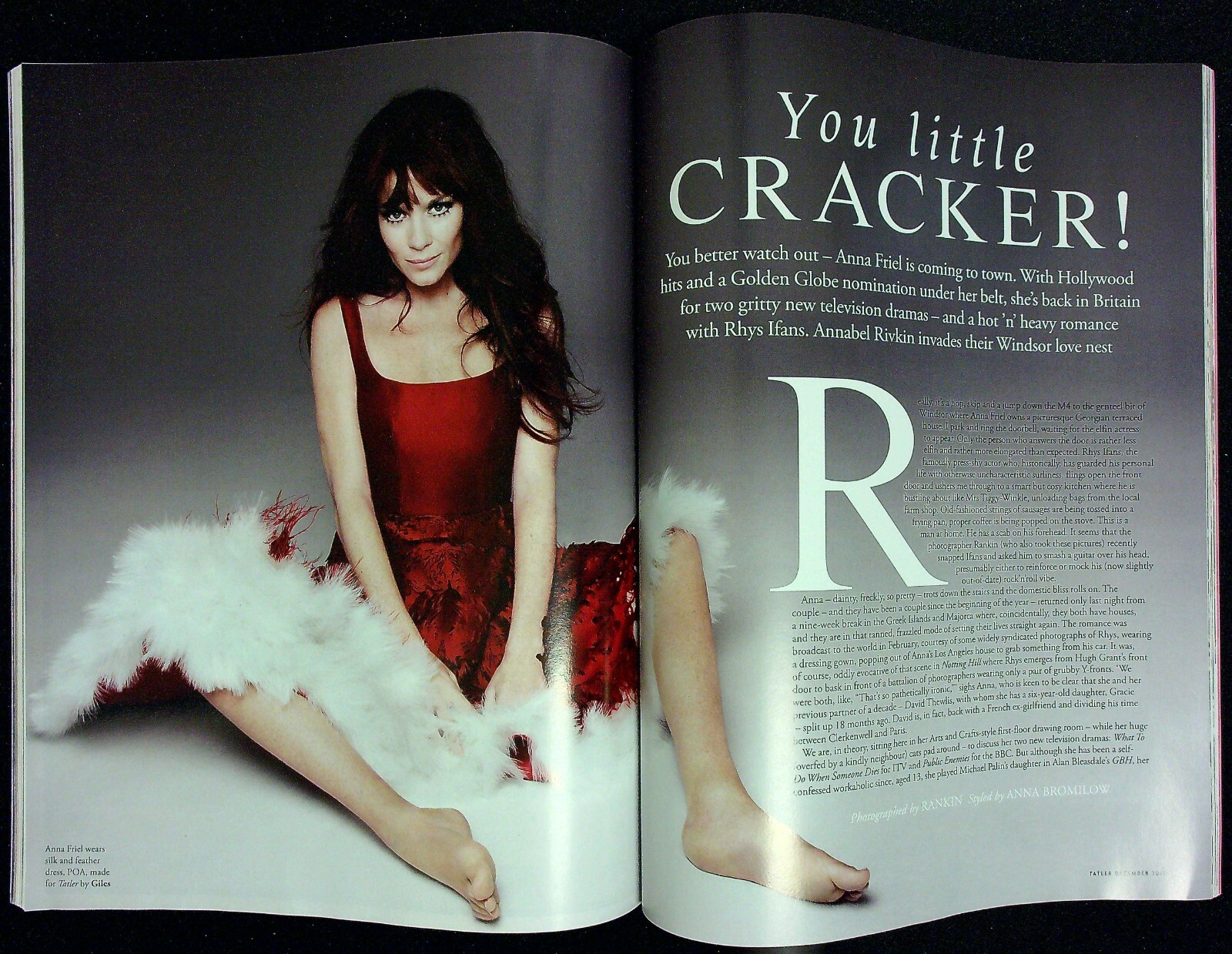 TATLER 12/2011 ANNA FRIEL as SANTA by RANKIN Alice Cockerell MICHAEL ...