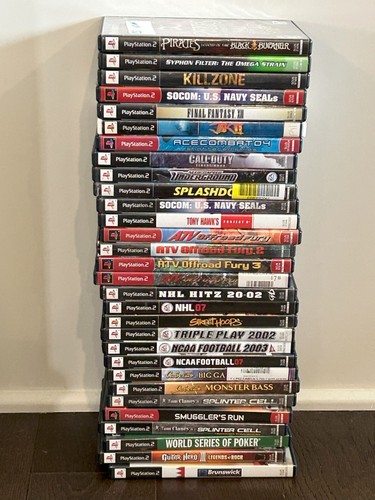 Lot of 30 PlayStation 2 PS2 Games Bundle Untested Jak 2 Final Fantasy ...