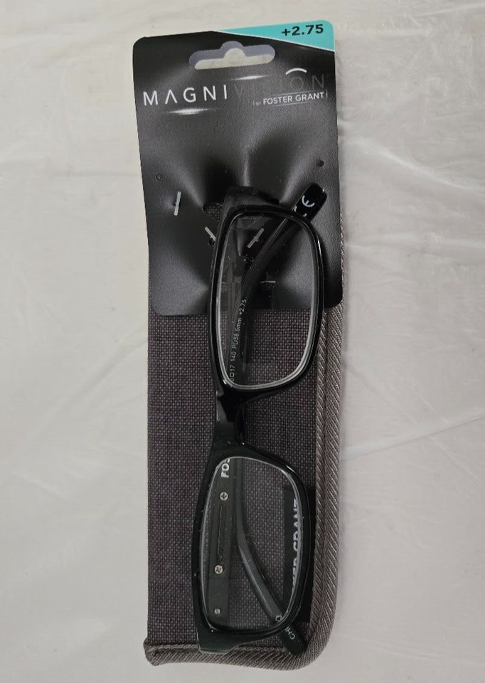 Foster Grant Magnivision Reading Glasses Brandon 50[]17-140 Black -Pick ...