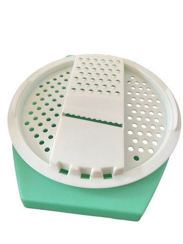 Vintage Tupperware Cheese Grater Bowl Lid Green Color 786-2 Storage ...