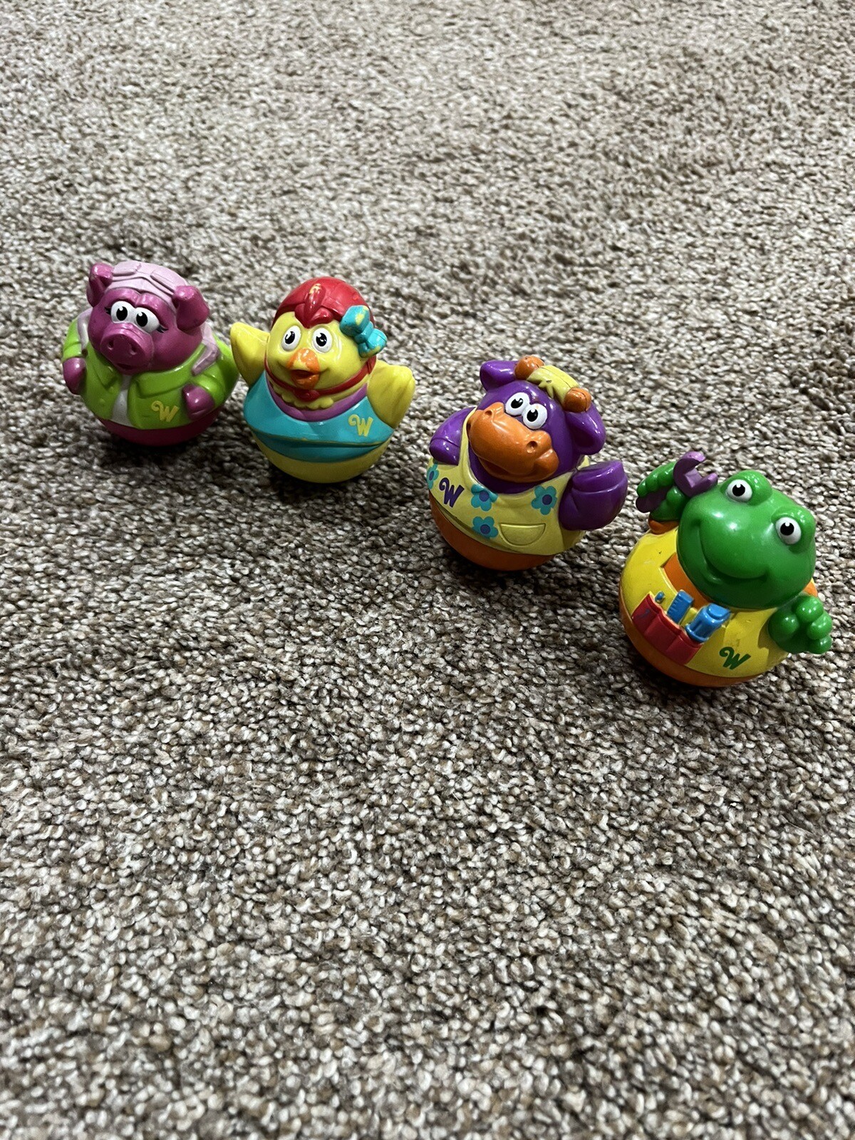 Vintage Playskool Weebles Wobble Lot of 4 Characters Animal Figures | eBay