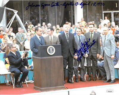 Gerry/Gerald Griffin signed NASA 8x10 Photo Apollo 13 Director 4/18/70 ...