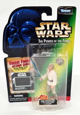 Kenner Luke Skywalker Blast Shield POTF FreezeFrame New Hope Star Wars ...
