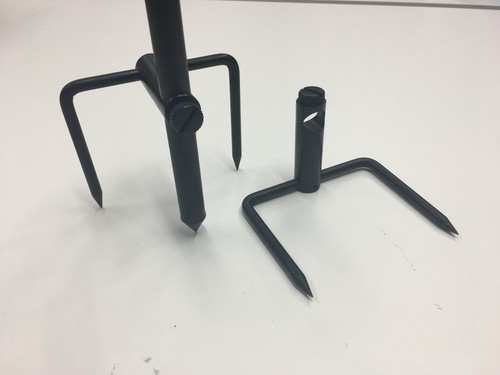 Bank stick Stabilizer, carp coarse fishing, aluminium. 13 & 16mm Hole ...