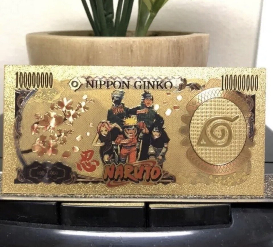 24k Gold Foil Plated Orochimaru Naruto Banknote Anime Collectible | eBay