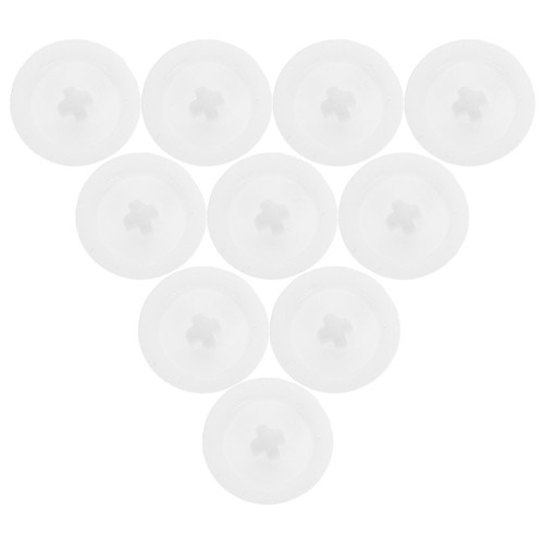 200 Pcs White Screw Cover Cabinet Head Concealers Furniture Hole Plugs ...