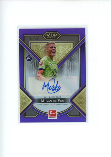 2022-23 Topps Tier One Micky Van De Ven Young Gold Purple ROOKIE CARD ...