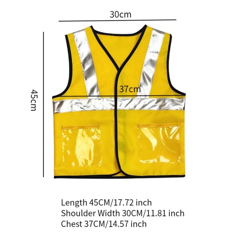 Kids Engineer Vest Gifts Prop Funny Role Play Kids Builder Career ...