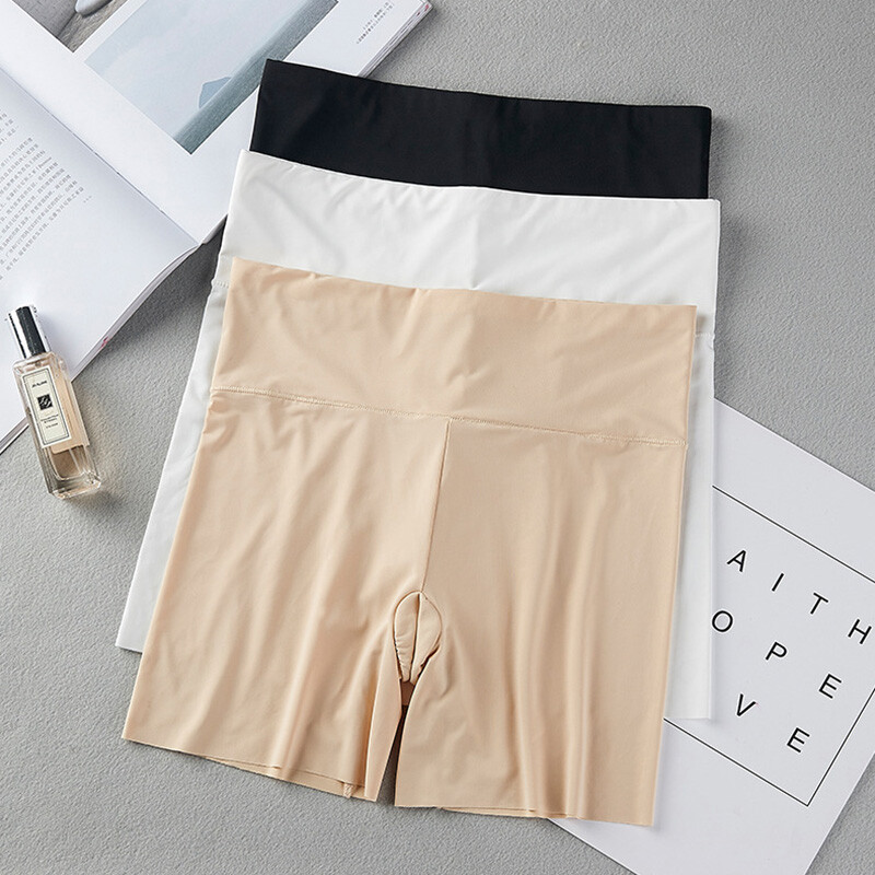 Women Safety Boxer Shorts Anti Chafing Long Leg Knickers High Waist ...