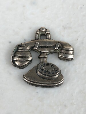 Vintage CTO Sterling Silver Telephone Charm | eBay