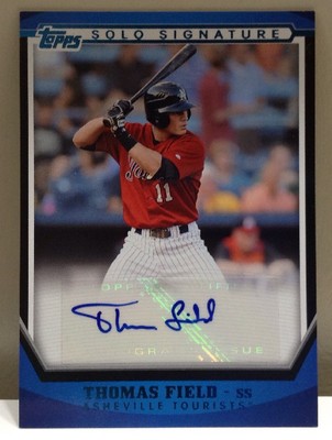 2011 Topps Pro Debut Thomas Field Solo Signature Prospect Autograph #D ...