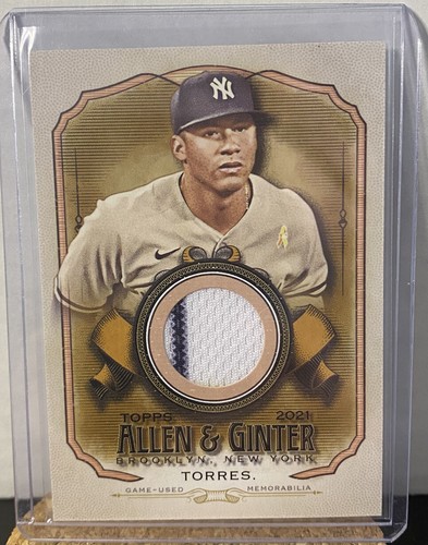 2021 Allen & Ginter Gleyber Torres Relic Patch Card | eBay