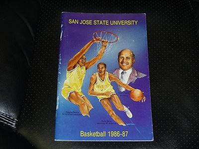 1986 1987 SAN JOSE STATE COLLEGE BASKETBALL MEDIA GUIDE EX PLUS | eBay