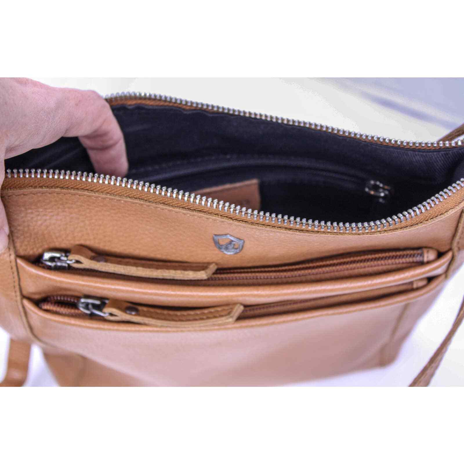 Cochoa Brown Leather Crossbody Purse Travel Bag Adjustable Strap | eBay