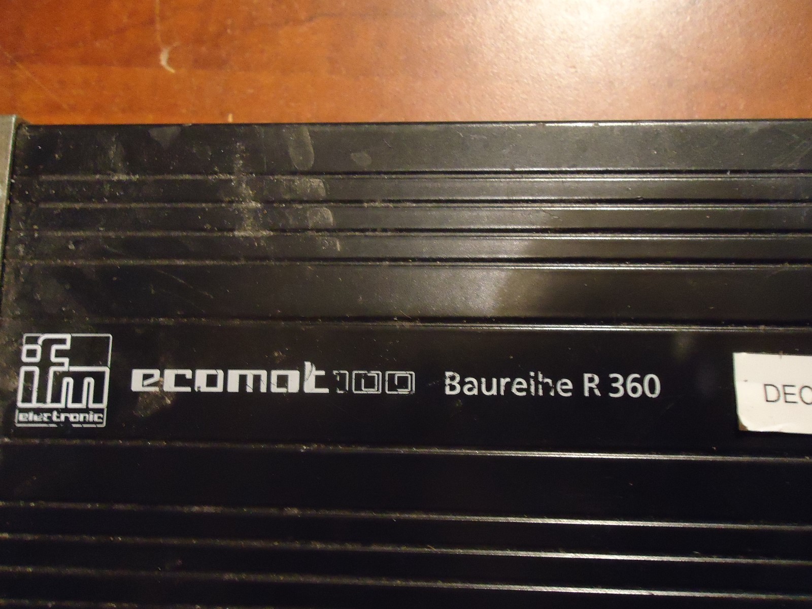 IFM ELECTRONIC, ECOMAT100, BAUREIHE R360, PART#CR0016, USED | eBay