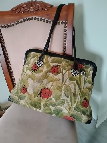 Brighton Collection Alyssa Ladybug Tapestry Vintage Handbag | eBay