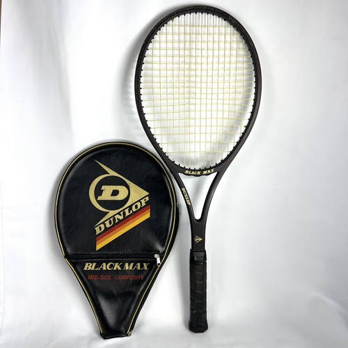 Dunlop Black Max Tennis Racket Graphite Mid size Composite w/ Case ...