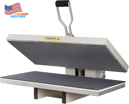 16x32 in Large Format Manual T-shirt Heat Press Machine w/ Double ...