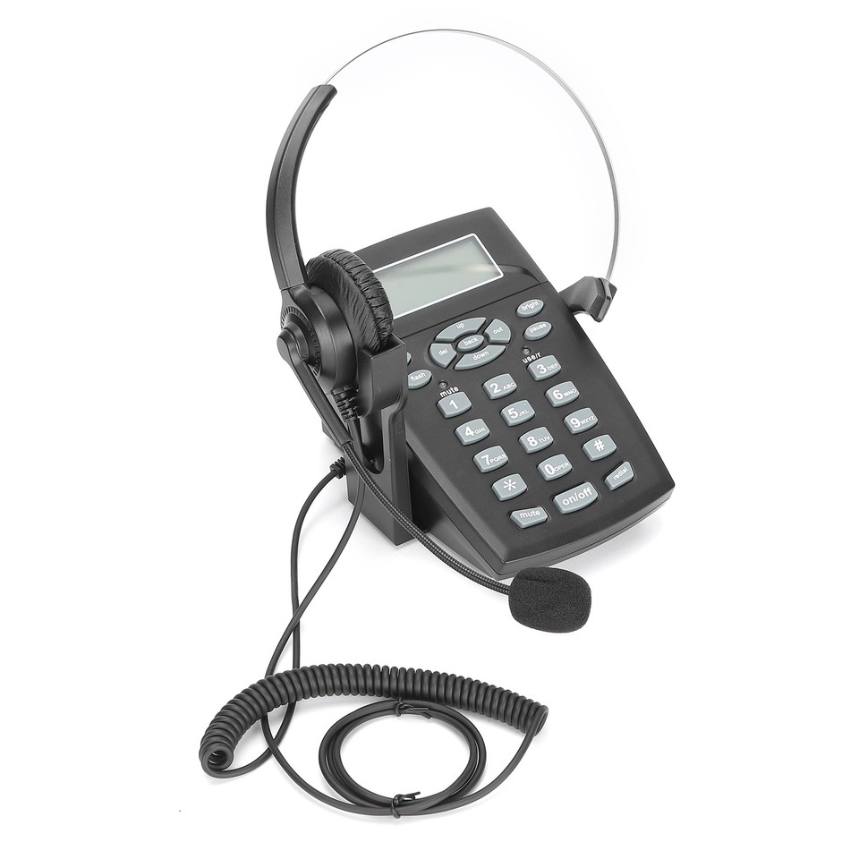 HT810 Call Center Wired Telephone With Omnidirectional Headset ...
