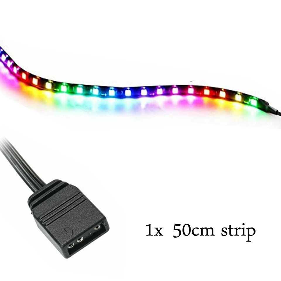 Led Strip kit Rainbow For PC Case 5v 3pin ARGB Header RGB Fusion MSI ...