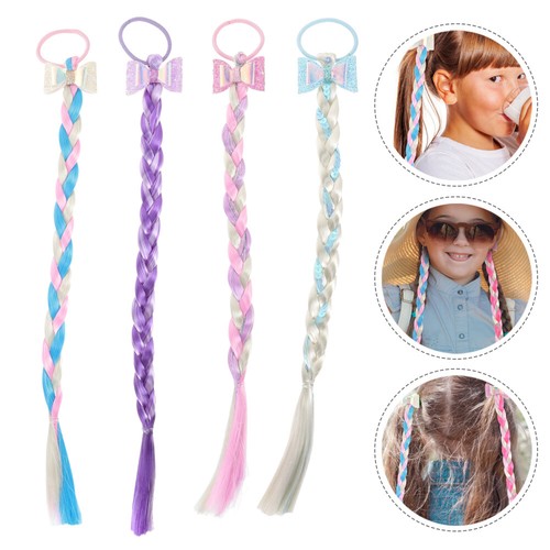 6 Pcs Colorful Wig Braids Child Girls Hair Accessories Extensions | eBay