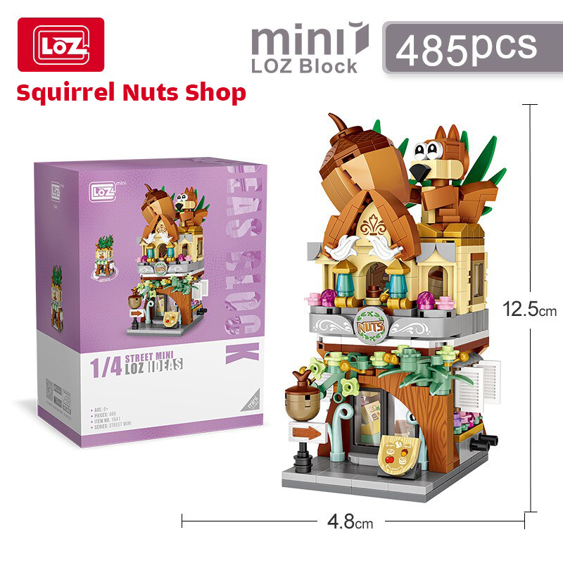 LOZ Mini Blocks Sets Food Street View Building Blocks Micro Bricks with ...