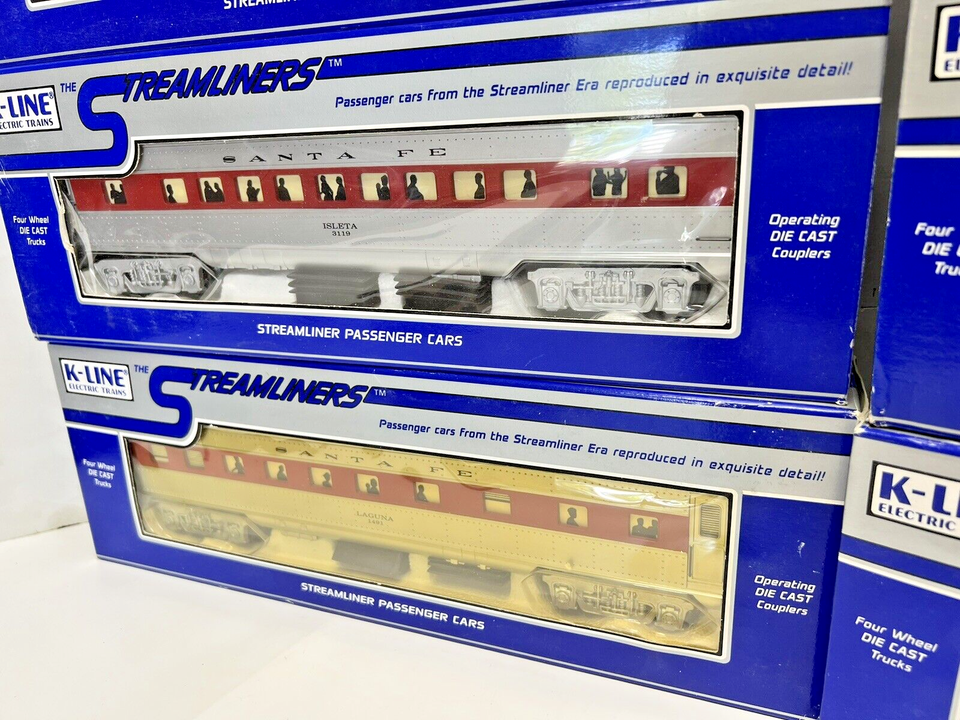 K-LINE O-GAUGE STREAMLINERS K4530 SANTA FE PASSENGER 8-CAR SET - LN/BOX | eBay