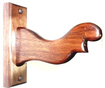 Walnut Wood Single Bow Rack Hanger - Archery Wall Mount Display Hook | eBay