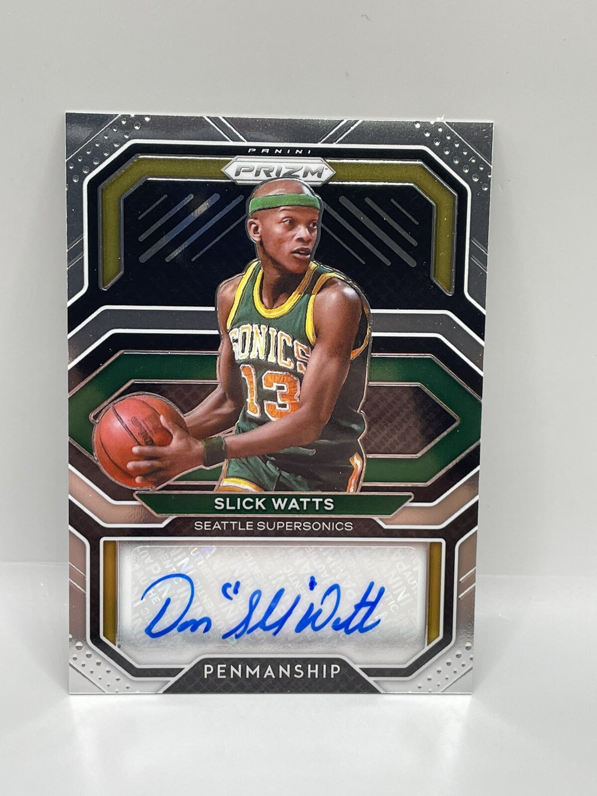2020-21 Panini Prizm Penmanship Slick Watts Auto Sonics #PE-SLW | eBay