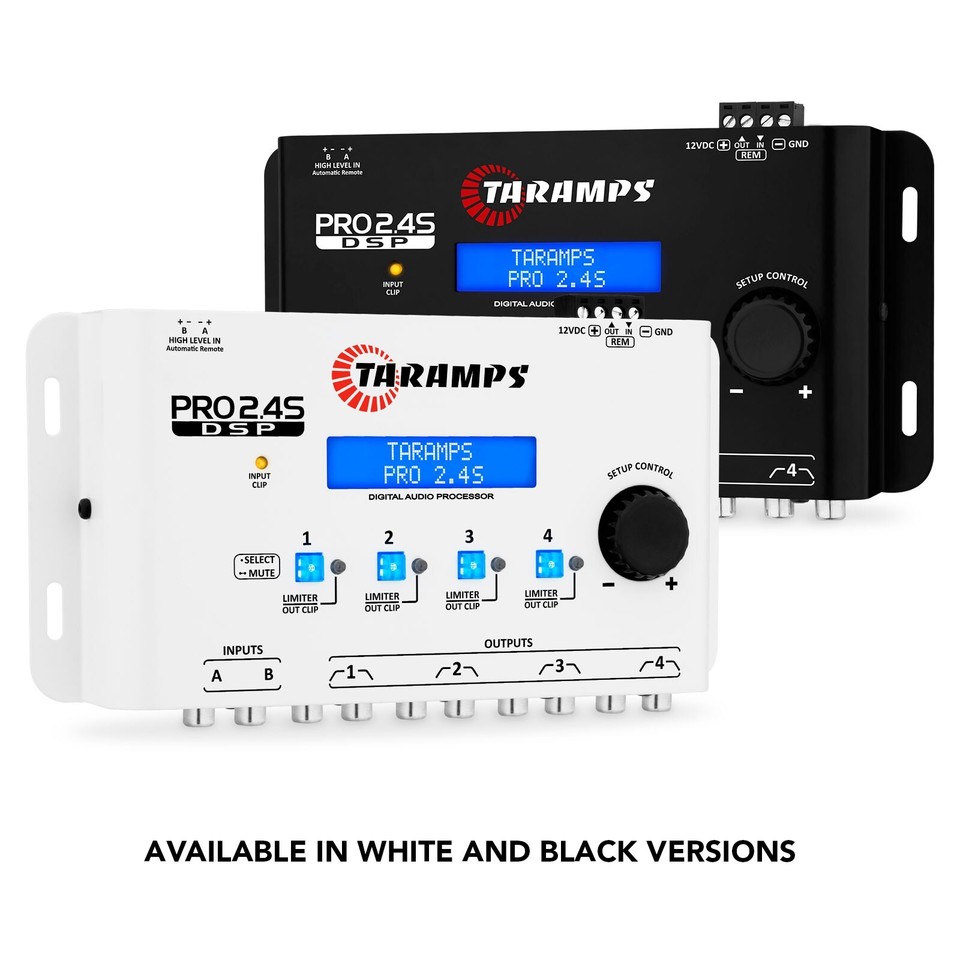 USA DEALER- Taramps Pro 2.4S Black DSP Crossover Digital Signal Processor & EQ | eBay
