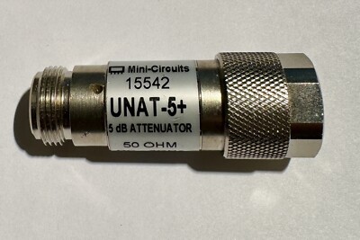RF Attenuator 5dB 6 GHz N-Type M-F 50Ω 1/2W Mini-Circuits UNAT-5+ 15542 ...
