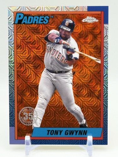 2025 Topps Series 1 Chrome ORANGE Tony Gwynn Silver Pack TG 1990 18/25 ...