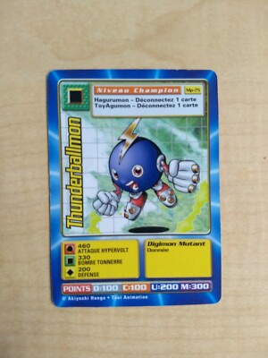 Thunderballmon MP-75 Rare French Digimon Card From Mega Pack | eBay