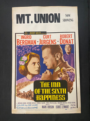 THE INN OF THE SIXTH HAPPINESS VINTAGE 14" x 22" MOVIE POSTER | eBay
