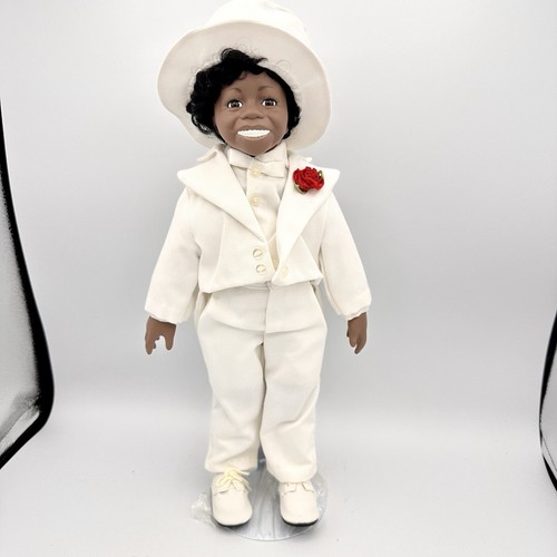 Little Rascals Buckwheat King of Swing Porcelain Doll 15" Top Hat Tux W ...