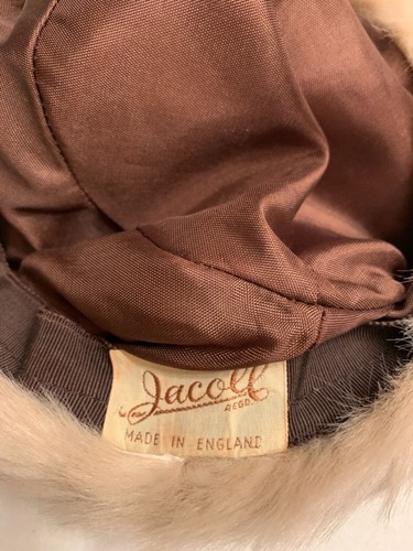 Jacoll vintage Faux Fur Hat from England cream ivory | eBay