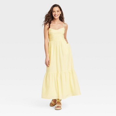 Women's Maxi Sundress - Universal Thread Yellow L