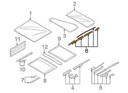 NEW BMW X5 E70 REAR GLASS COVER MECHANISM 54137240682 05-12 ORIGINAL | eBay