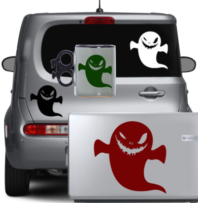 Angry Ghost Vinyl Decal Sticker Car Window Laptop Phone Evil Specter ...