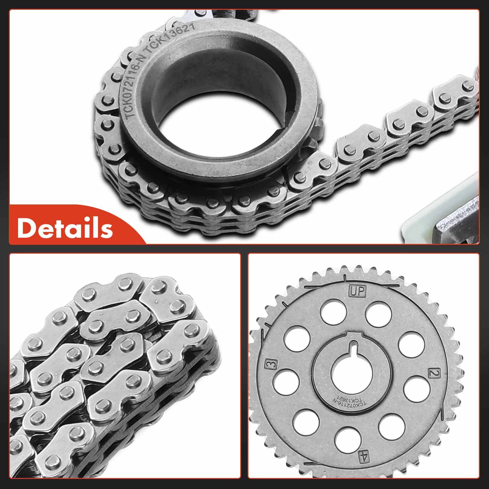 6x Timing Chain Kit for Honda Fit 2009 2010-2013 CR-Z 2011-2014 L4 1.5L ...