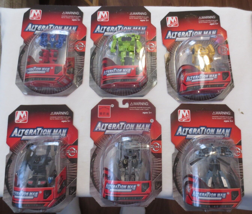 Set of 6 - Alteration Man 4" Transformable Toys (Machine Boy Original ...