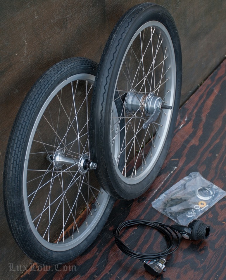 20" Stingray Bike Stick Shifter WHEELS 3 Speed Hub Tires Vintage ...