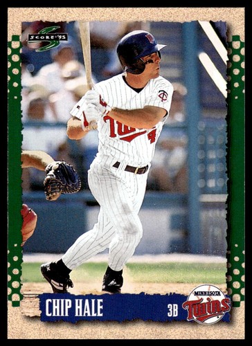 1995 Score Baseball Card Chip Hale Minnesota Twins #490 | eBay