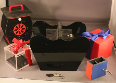 Ring in Nest of boxes Derek Lever & Hughes Clatter box + GRINDA RING ...