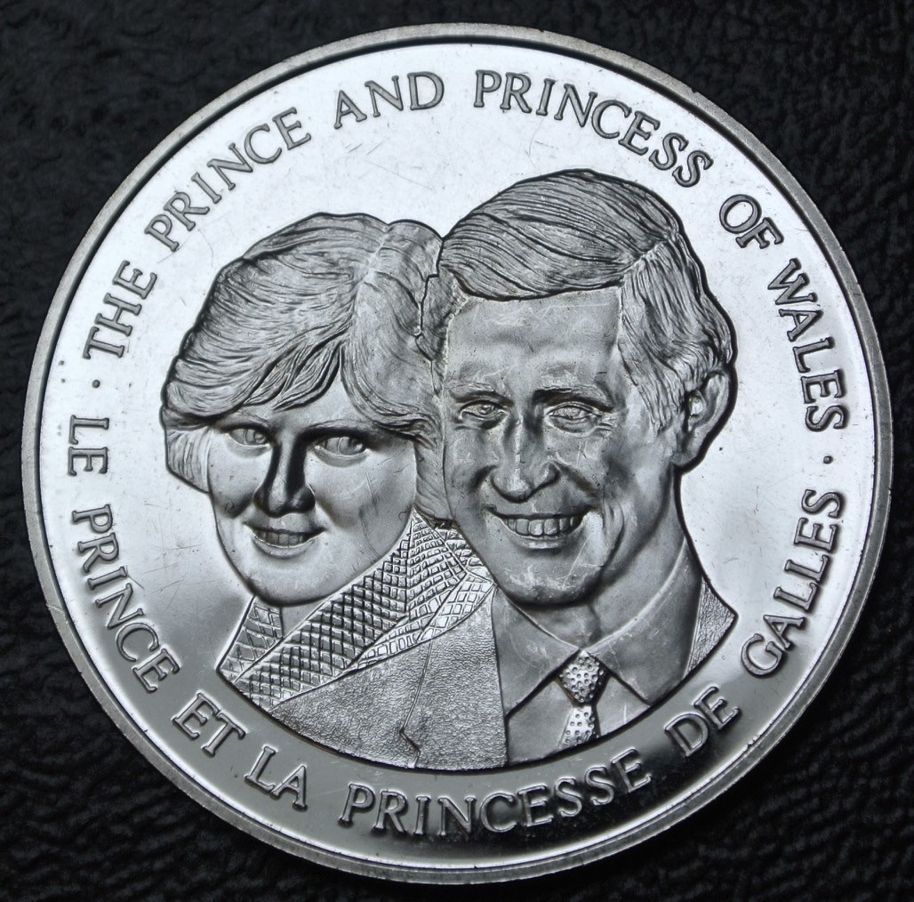 1983 CANADA COMMEMORATIVE SILVER TOKEN - Prince & Princess of Wales ...