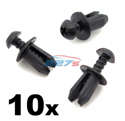 10x Plastic Trim Fastener Clips- Used by BMW for Boot Lining, Shields ...
