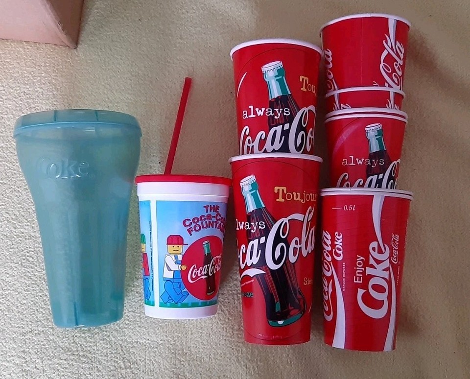 Vintage Coca Cola Coke Merchandise Bundle Shirts Caps Bags Towel Cups ...