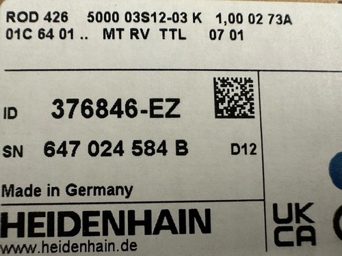 HEIDENHAIN ROD 426 5000 line encoder 295434-EA 295434-EZ ID 376846-EZ ...
