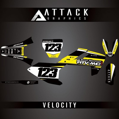 Attack Graphics Custom Velocity Complete Bike Graphics Kit For ...